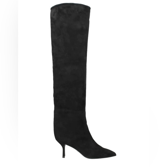 Stuart Weitzman | Shoes | Stuart Weitzman Nib Millie Suede Boots In Black 36 Otk | Poshmark